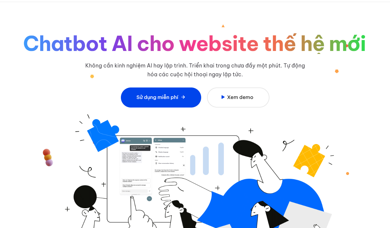 Cách nhanh nhất để tích hợp AI Agents chatbots vào website của bạn, miễn phí sử dụng - Chatweb